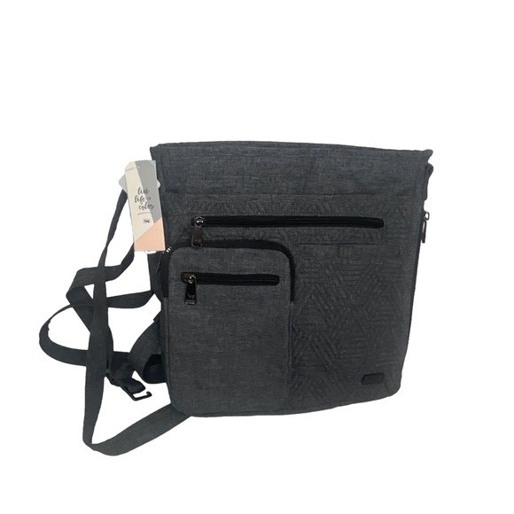 lug | Bags | Lug Gray Monorail Convertible Travel Bag For Women Rfid ...